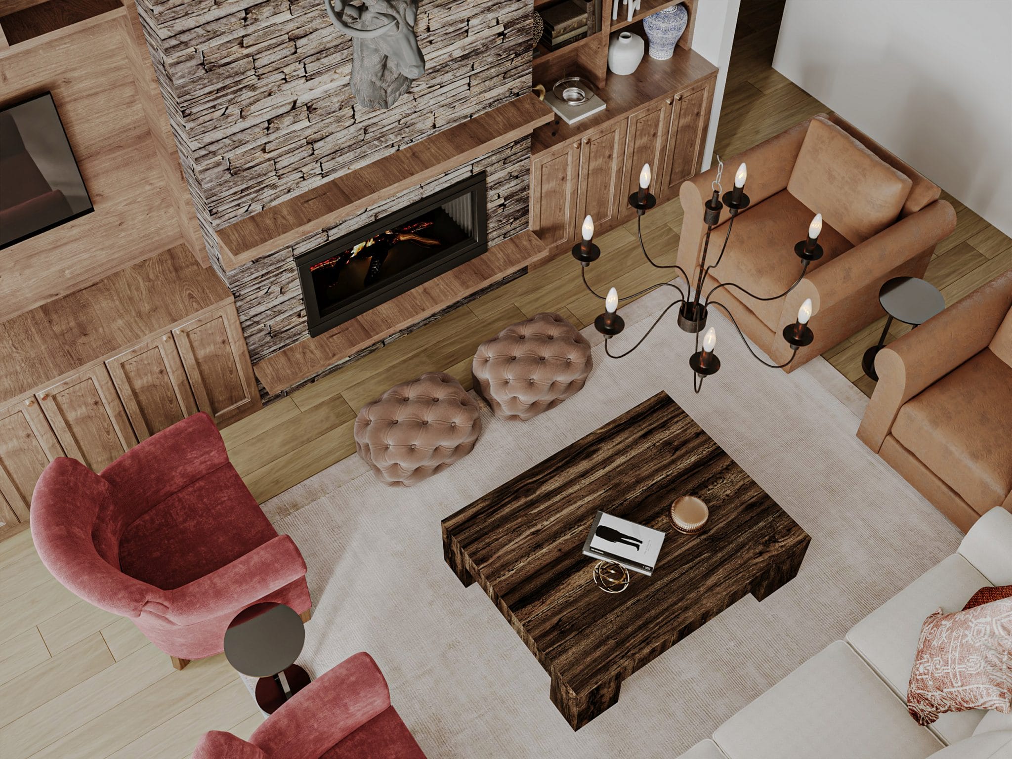 Before & After: Mountain Rustic Home Interior - Decorilla Online ...