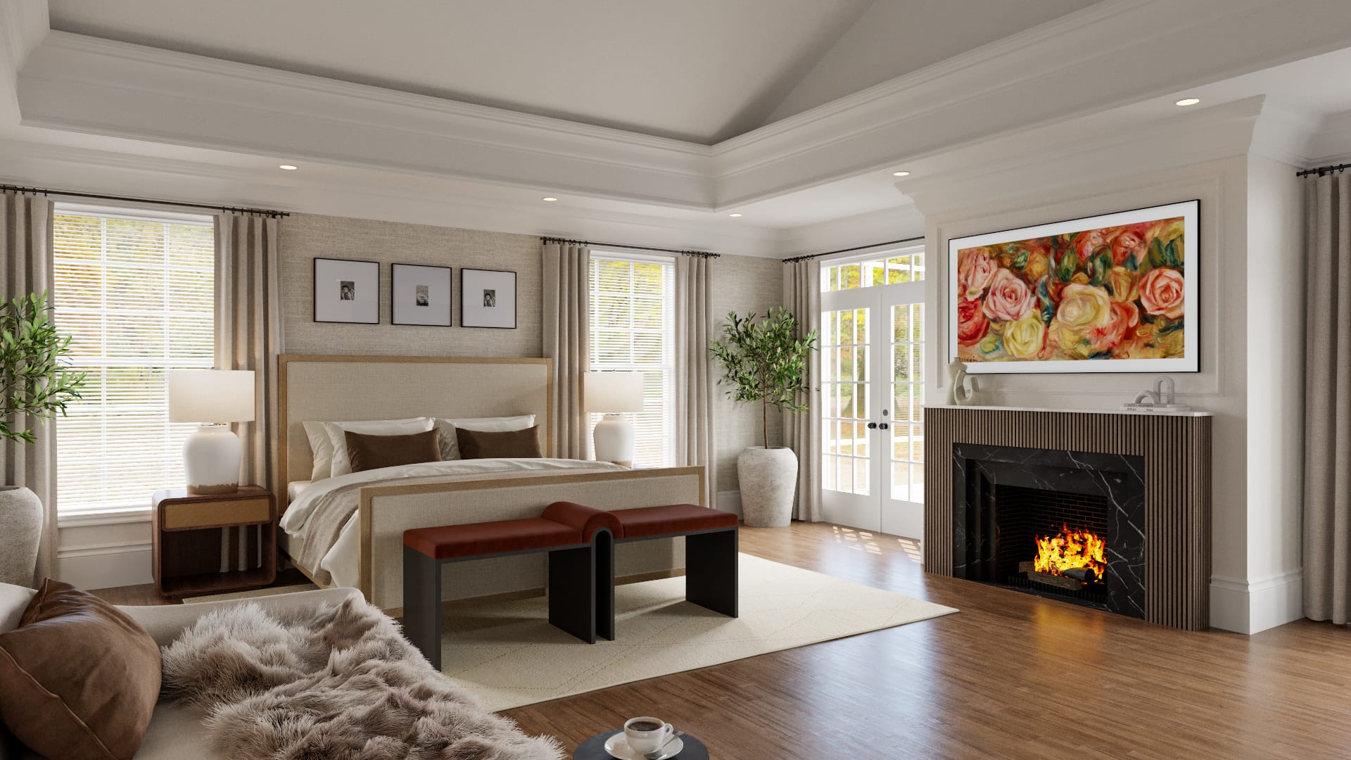 Before & After: Inviting Large Master Bedroom Design - Decorilla Online ...
