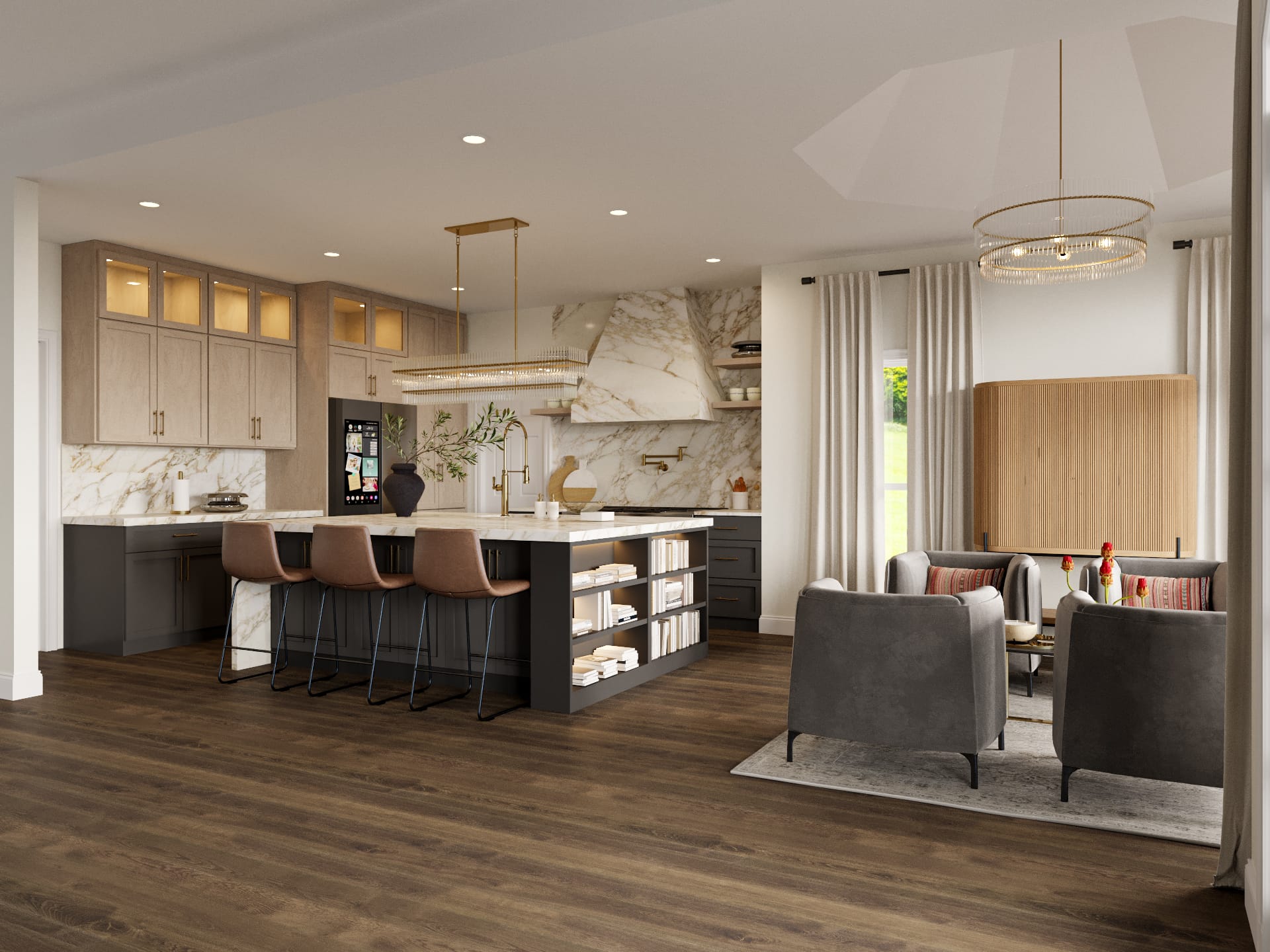 Before & After: Contemporary Elegant Kitchen Design - Decorilla Online ...