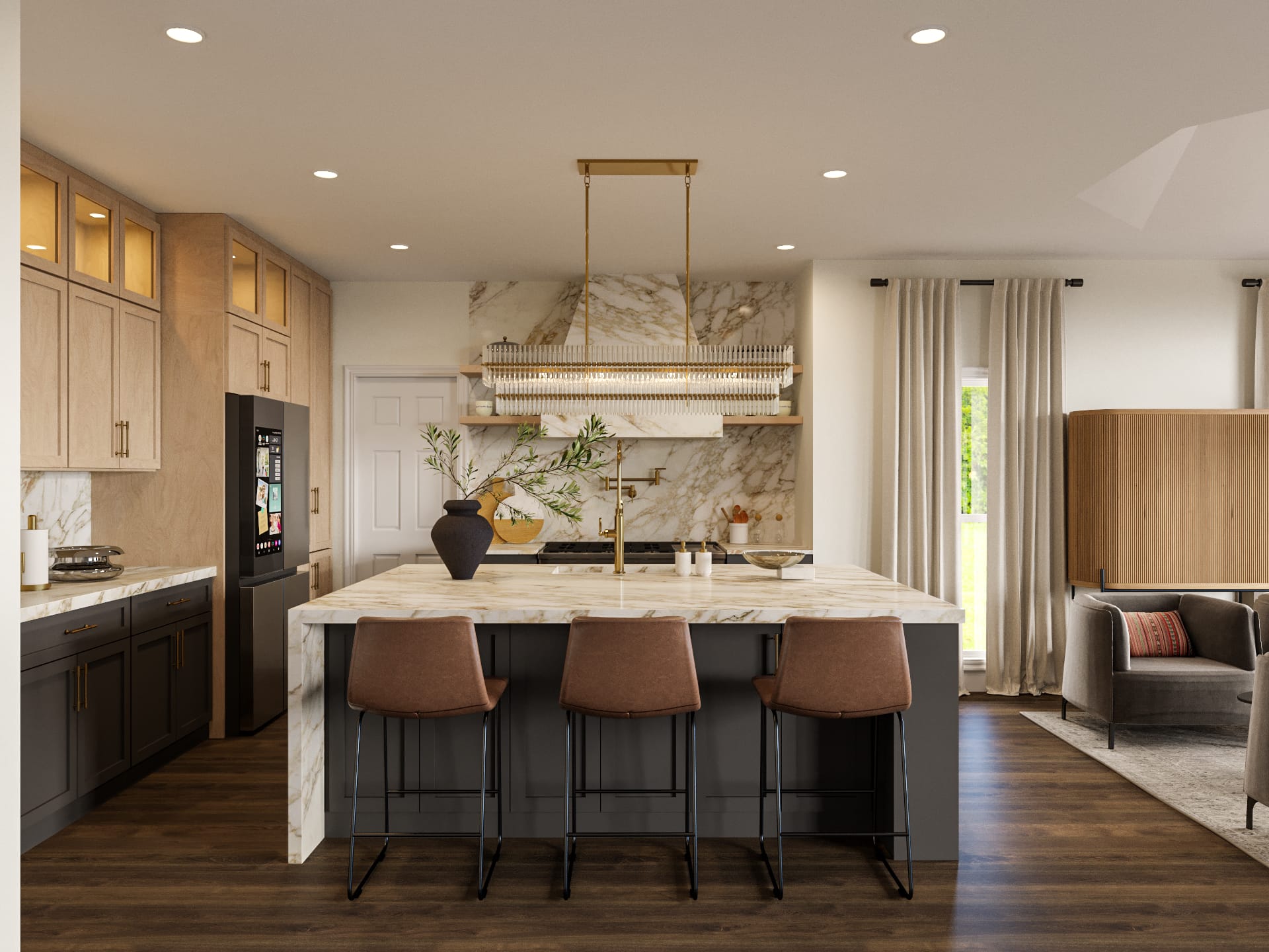 Before & After: Contemporary Elegant Kitchen Design - Decorilla Online ...