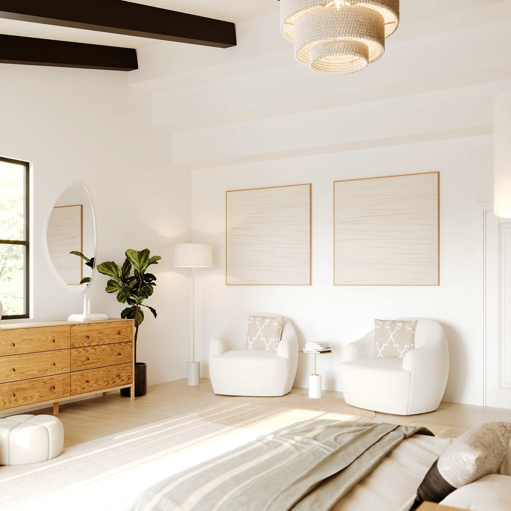 Before & After: Modern Relaxing Bedroom Design - Decorilla Online ...
