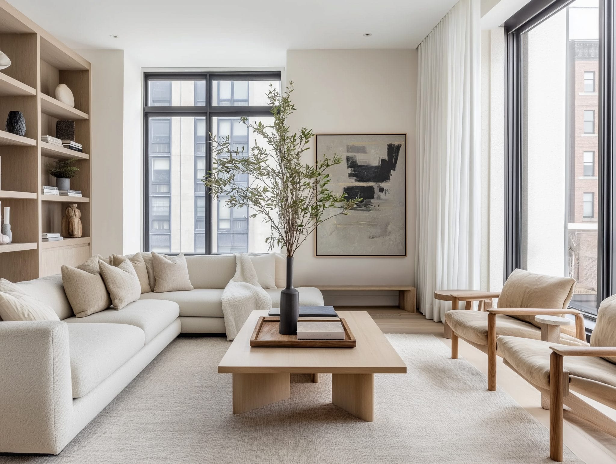 Before & After: Welcoming Modern Neutral Interior Design - Decorilla ...