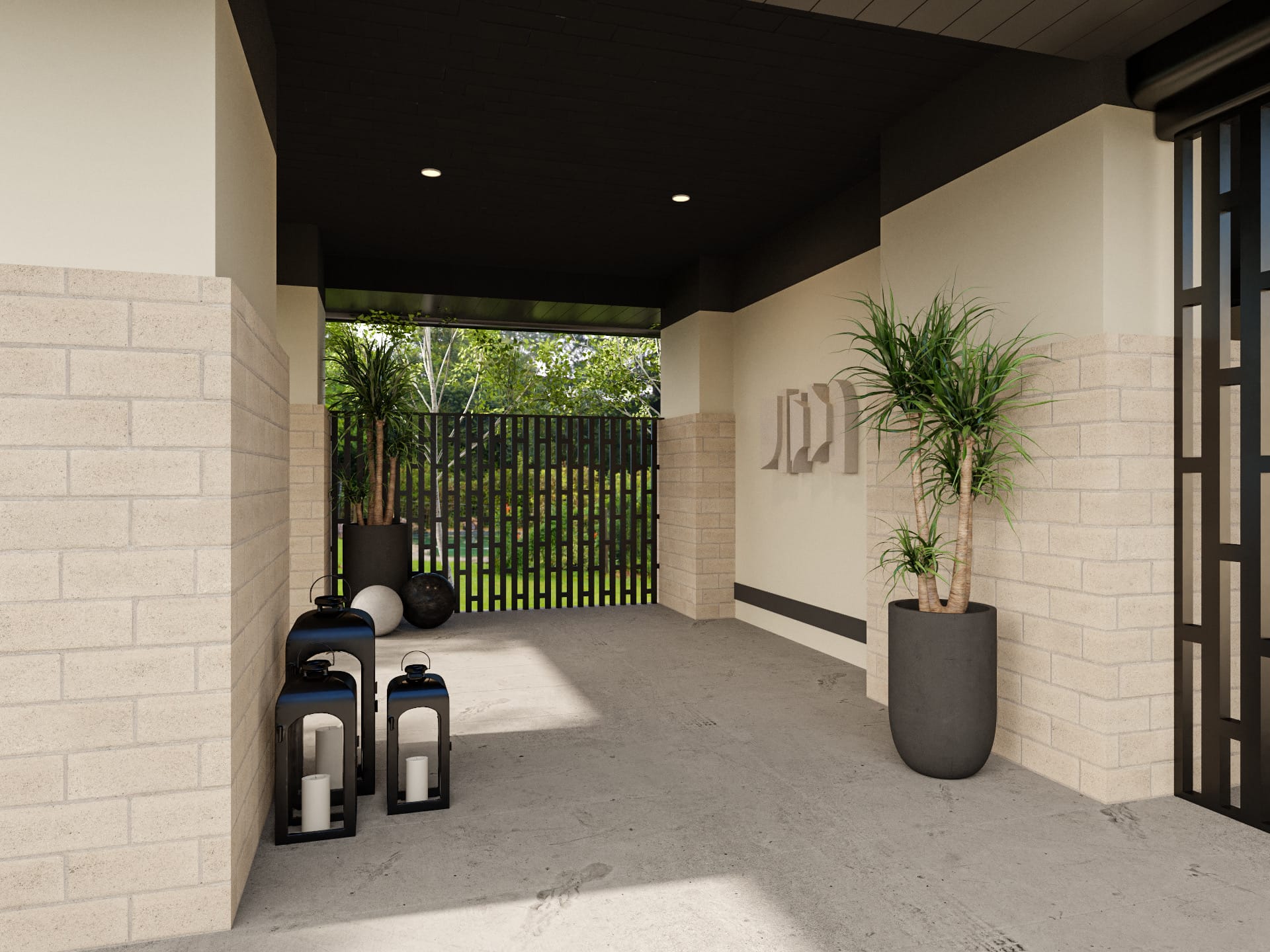Before & After: Organic Modern Outdoor Entryway Design – My Property Life