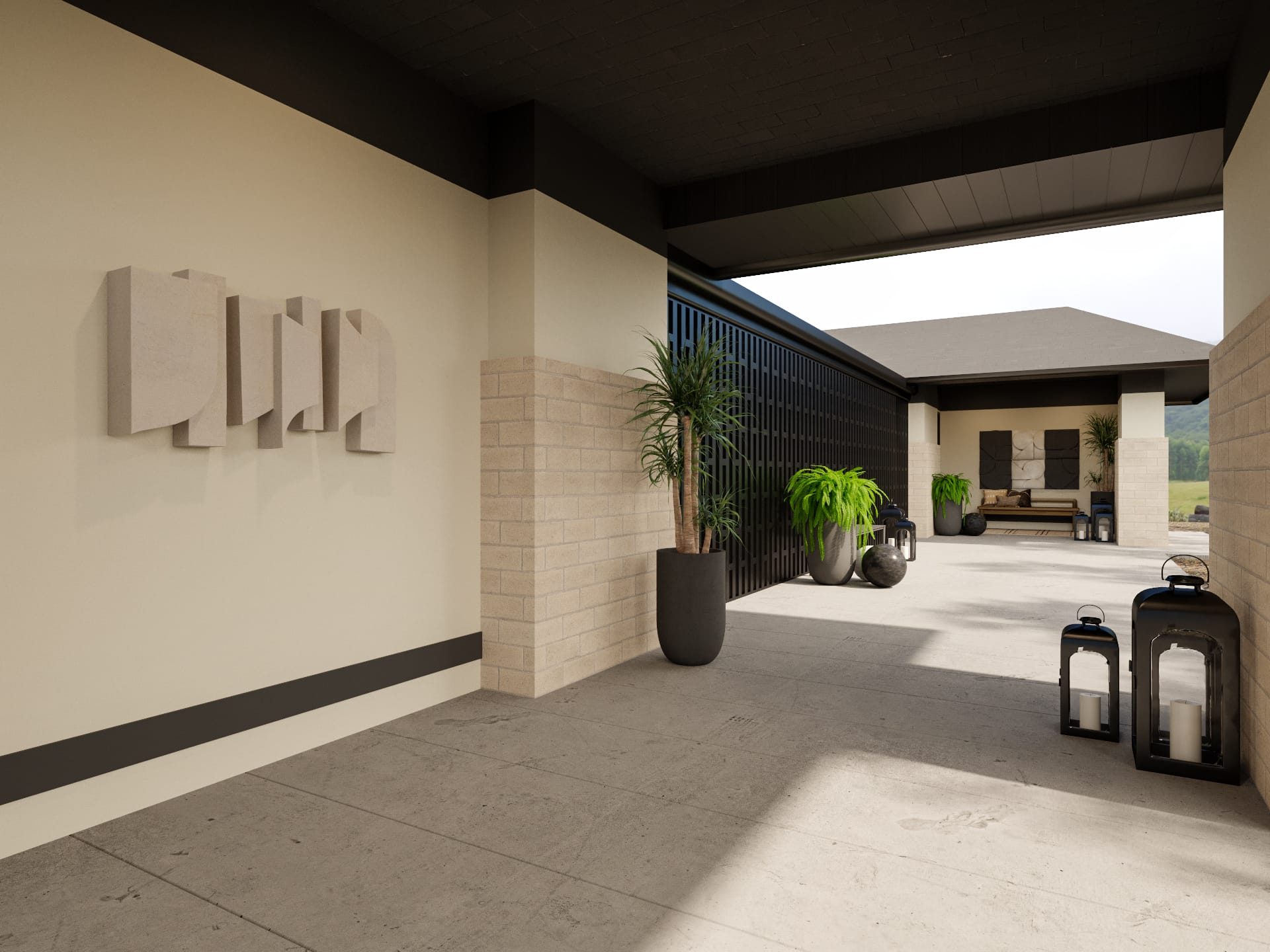 Before & After: Organic Modern Outdoor Entryway Design - My Property Life