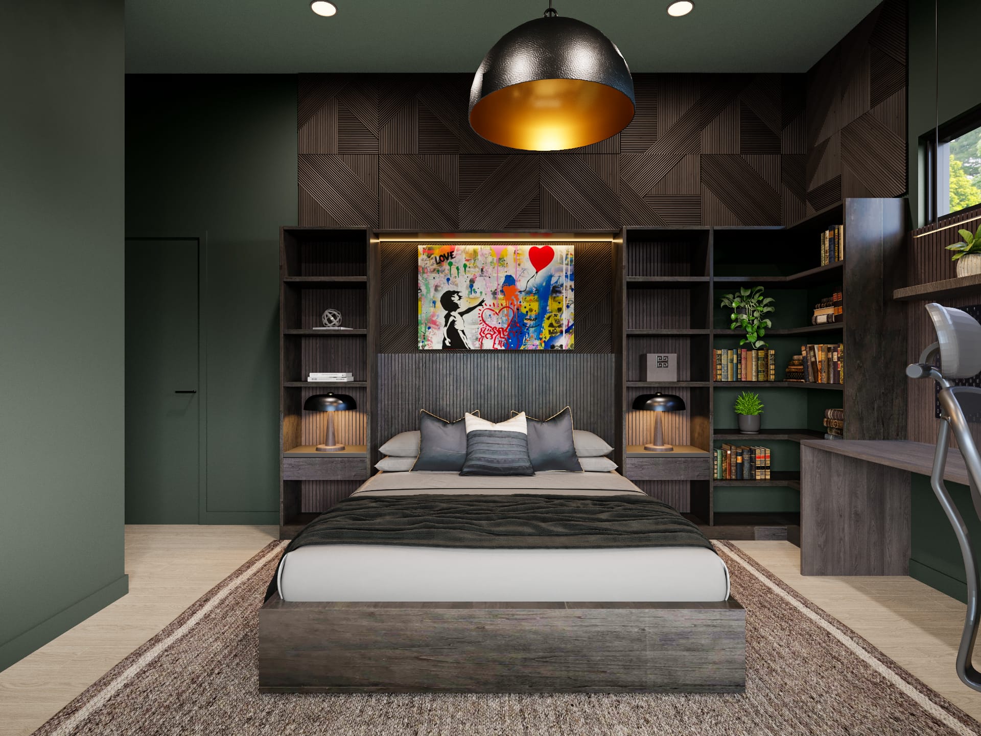 Before & After: Modern New Construction - Cool Kids Rooms - Decorilla ...