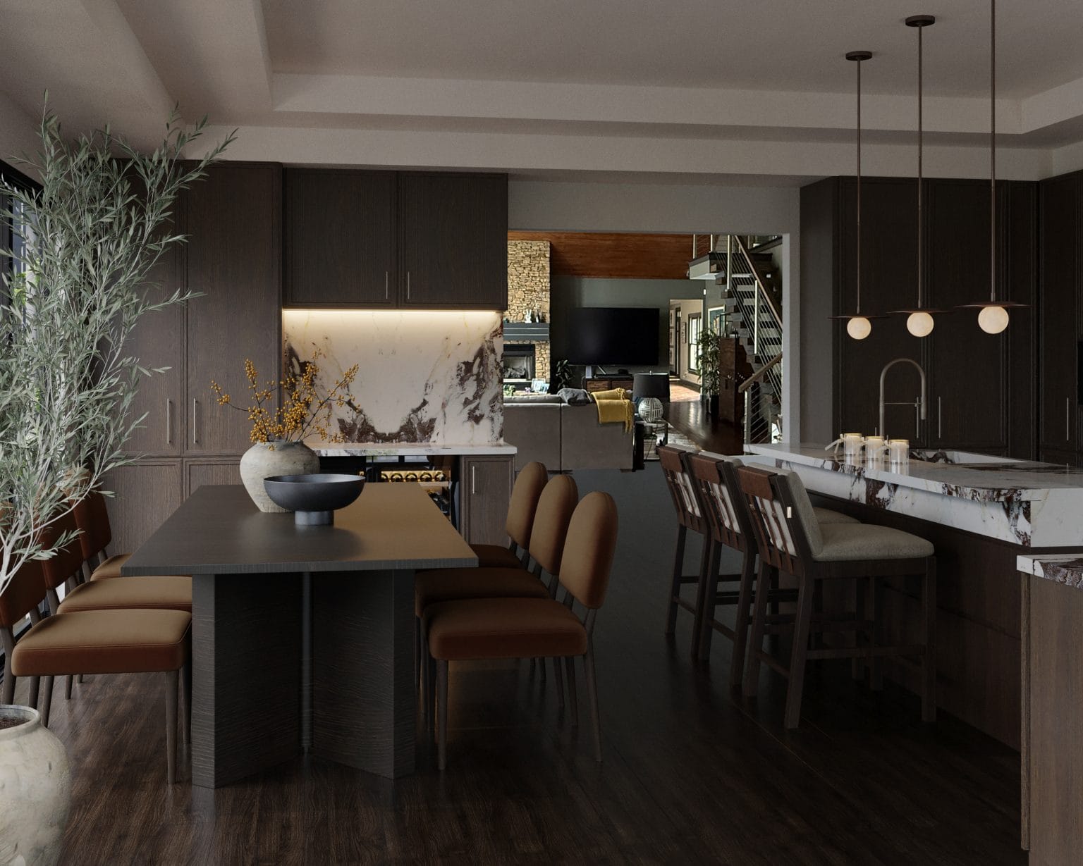 Before & After: Moody Kitchen Design - Decorilla Online Interior Design